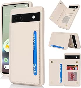 Amazon.com: iCoverCase Compatible with Google Pixel 6a Case with Card Holder, Wallet Phone Case ...