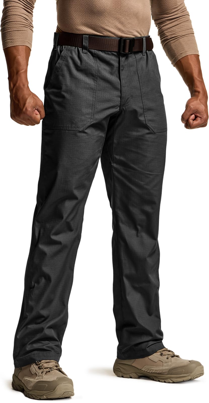 Snapklik.com : Mens Ripstop Work Pants, Water Resistant Tactical Pants ...