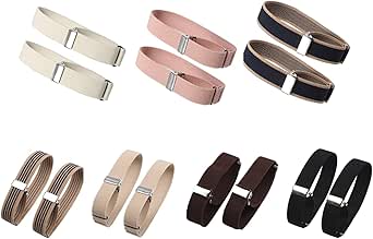 FSLLWGWG 16 Pieces (8 Pairs) Elastic Adjustable Armbands Sleeve Bands ...