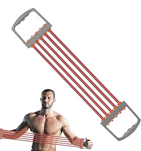 Fitness Resistance Bands,Arm Exerciser Stretch Bands 5 Spring ...