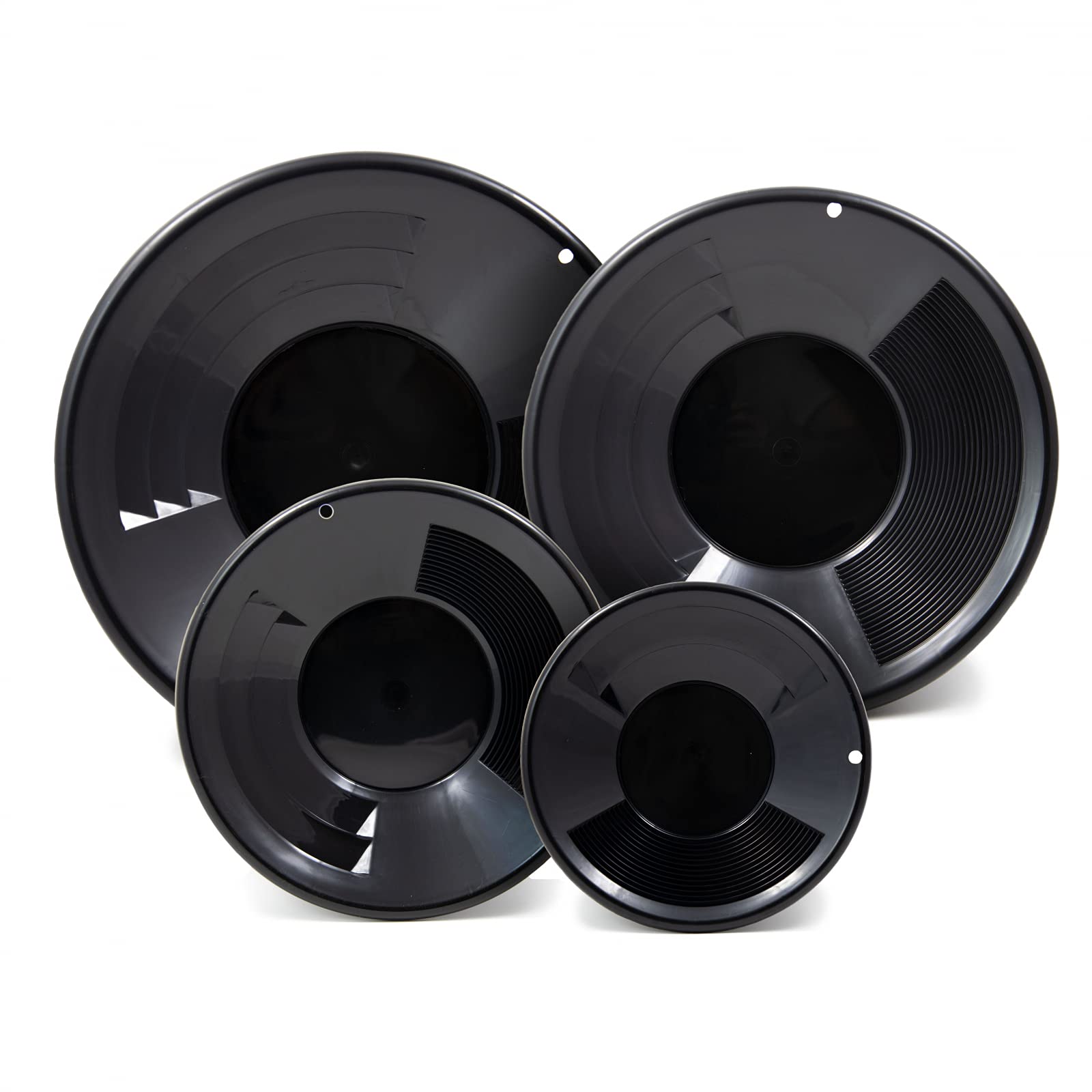 Amazon.com: ASR Outdoor 4pc Dual Riffle Black Gold Pan Set for Gold ...