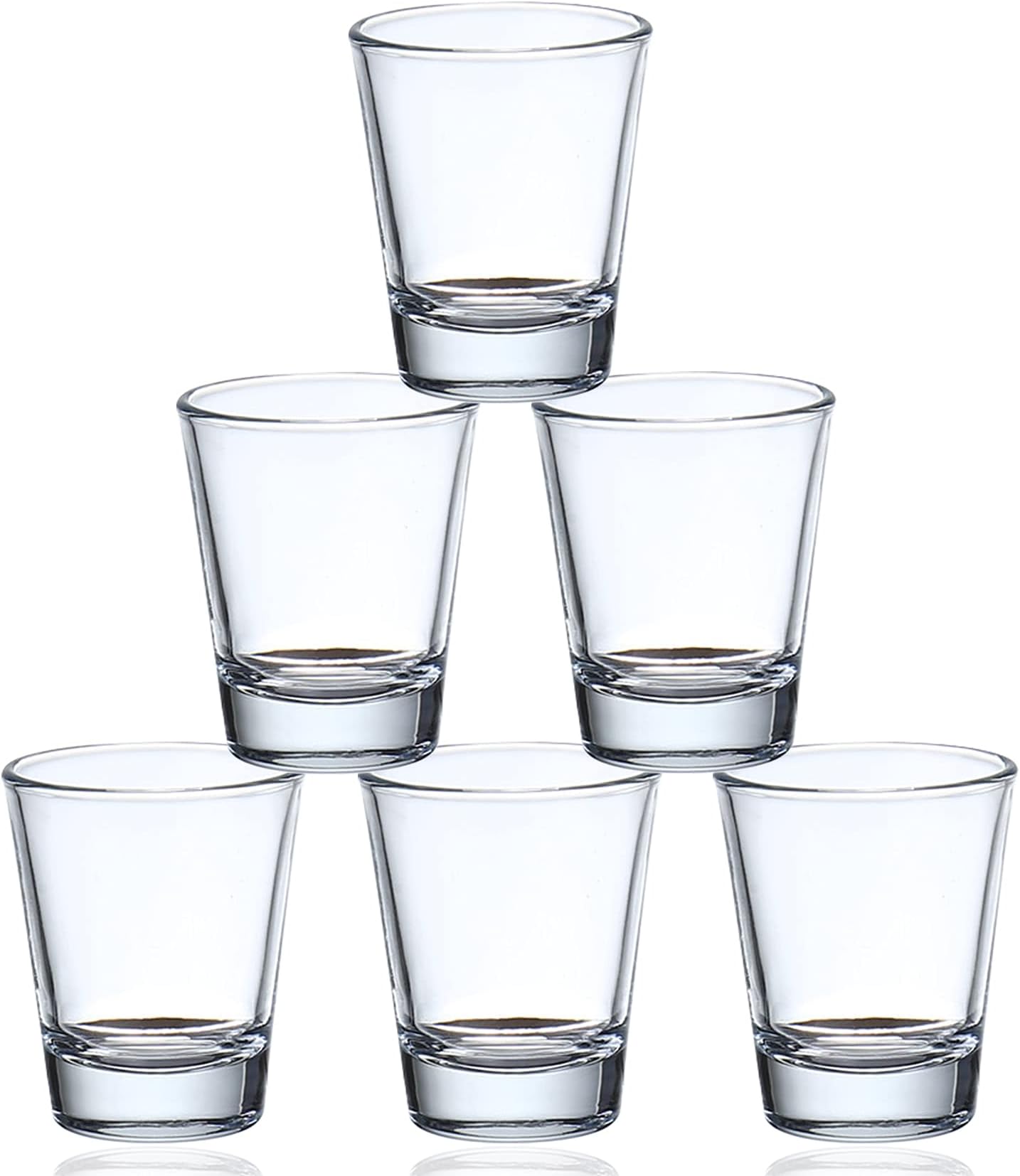 Amazon.com | NUYKOUY Shot Glass Set, 100% Clean 100% Wipe Glass Shot ...
