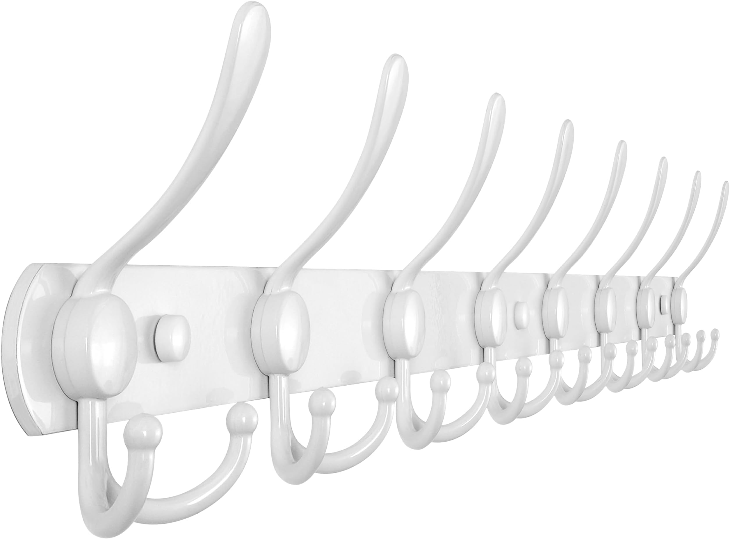 Amazon.com: Dseap Coat Rack Wall Mount - 29.5” Long 8-Tri-Hooks Heavy ...