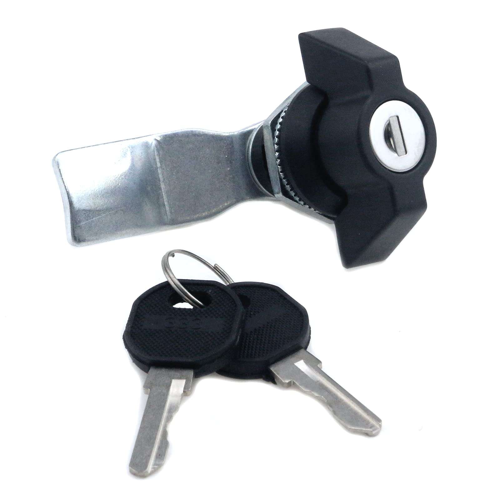 Mewutal Thumb Operated 7/8" Cylinder Offset Cam Lock with 2pcs Keys for ...