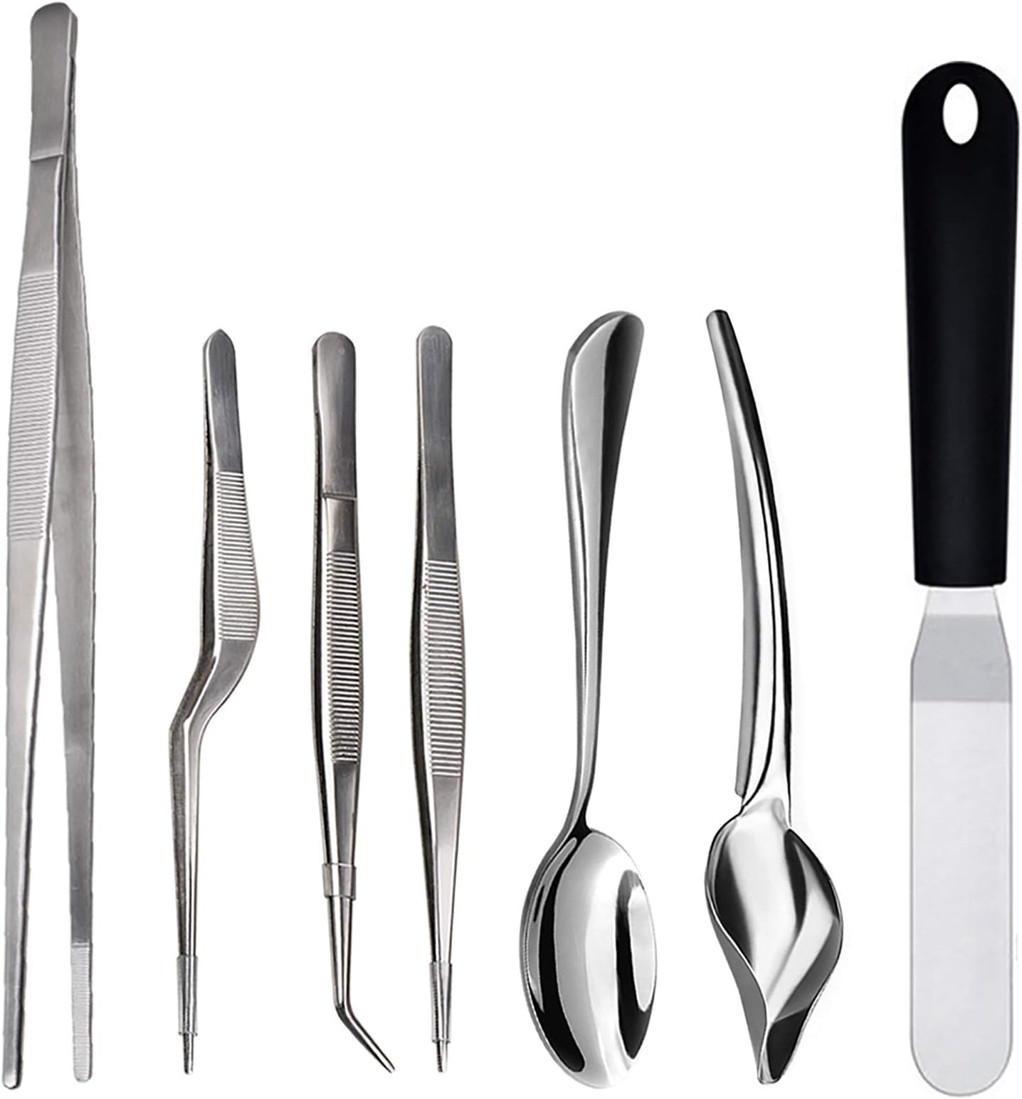 Amazon.com: FOCCTS 5Pcs Plating Tools Culinary Set, Stainless Steel ...