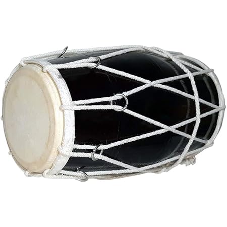 Stock Mania® Special Dholak/Dholki, Sheesham Wood, Rope Tuned, with Beg ...