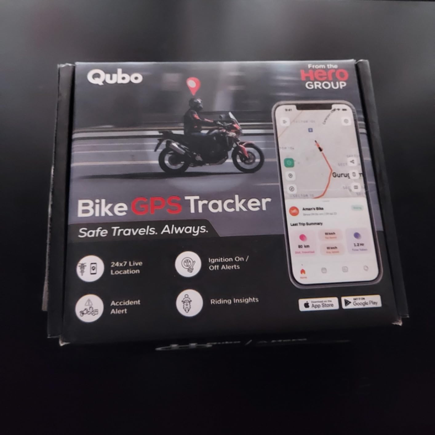 Qubo Wired Car GPS Tracker from Hero Group | Remote Engine Cut-Off ...