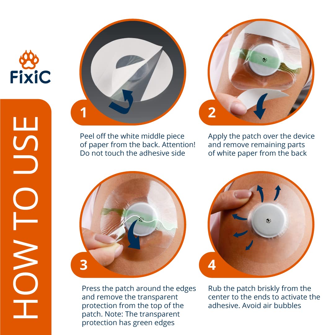 Fixic Freestyle Adhesive Patch 25 PCS – Good for Libre – Enlite ...