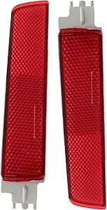 Amazon.com: Bumper Reflector Strip Cover, Bumper Reflector Set Rear ...