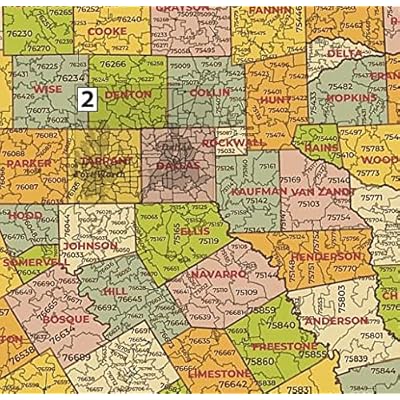 Código postal de Texas y mapa del condado - Muesta Ecuador | Ubuy