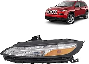 Amazon.com: WHODNUS LED Front Headlight Assembly for Jeep Cherokee 2014 ...