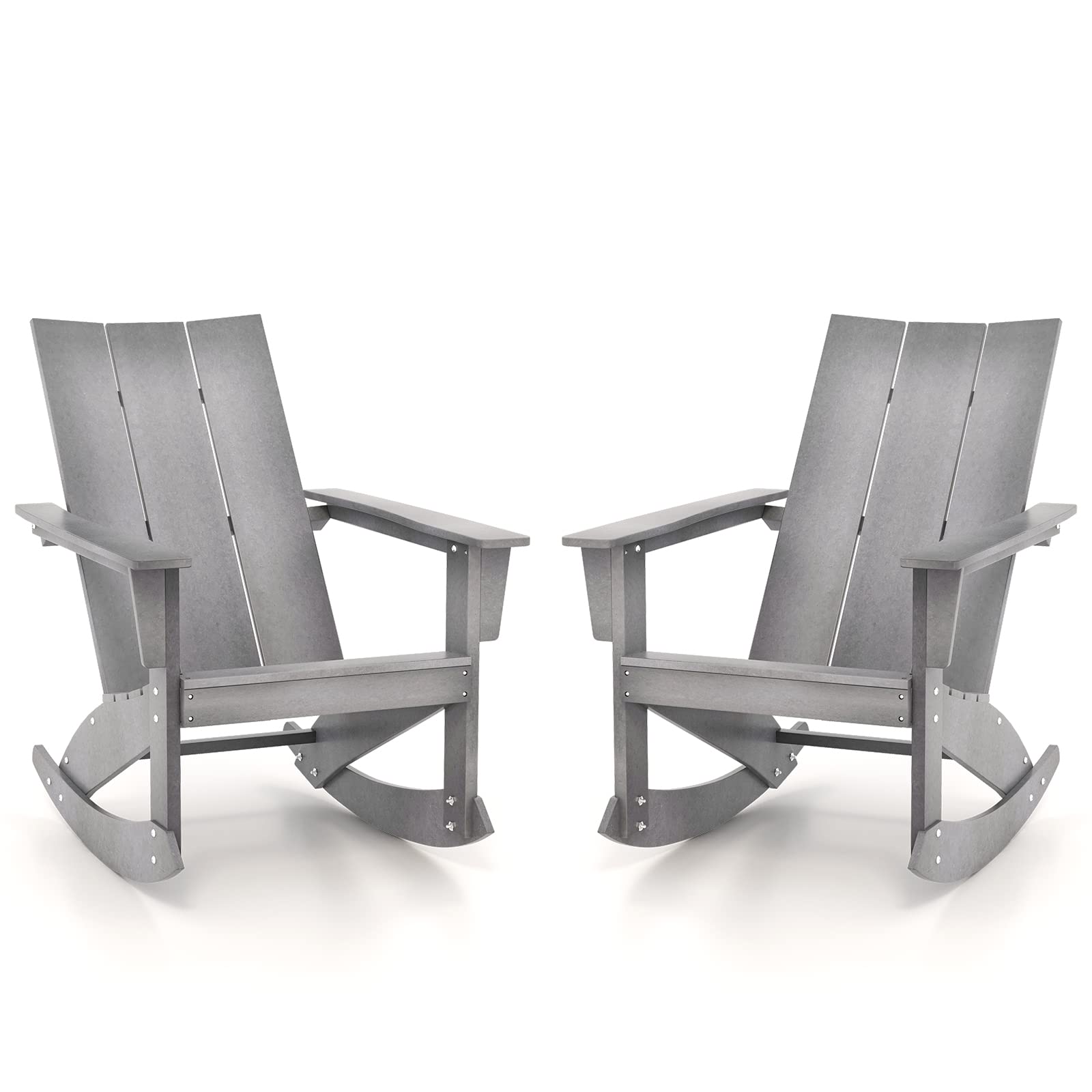 Amazon.com : Giantex Outdoor Rocking Chairs Set of 2 - Waterproof HDPE ...