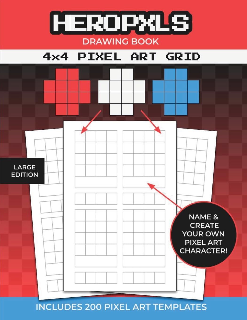 Buy Pixel Art Drawing Book: 4x4 Pixel Art Grid Templates To Create Your ...
