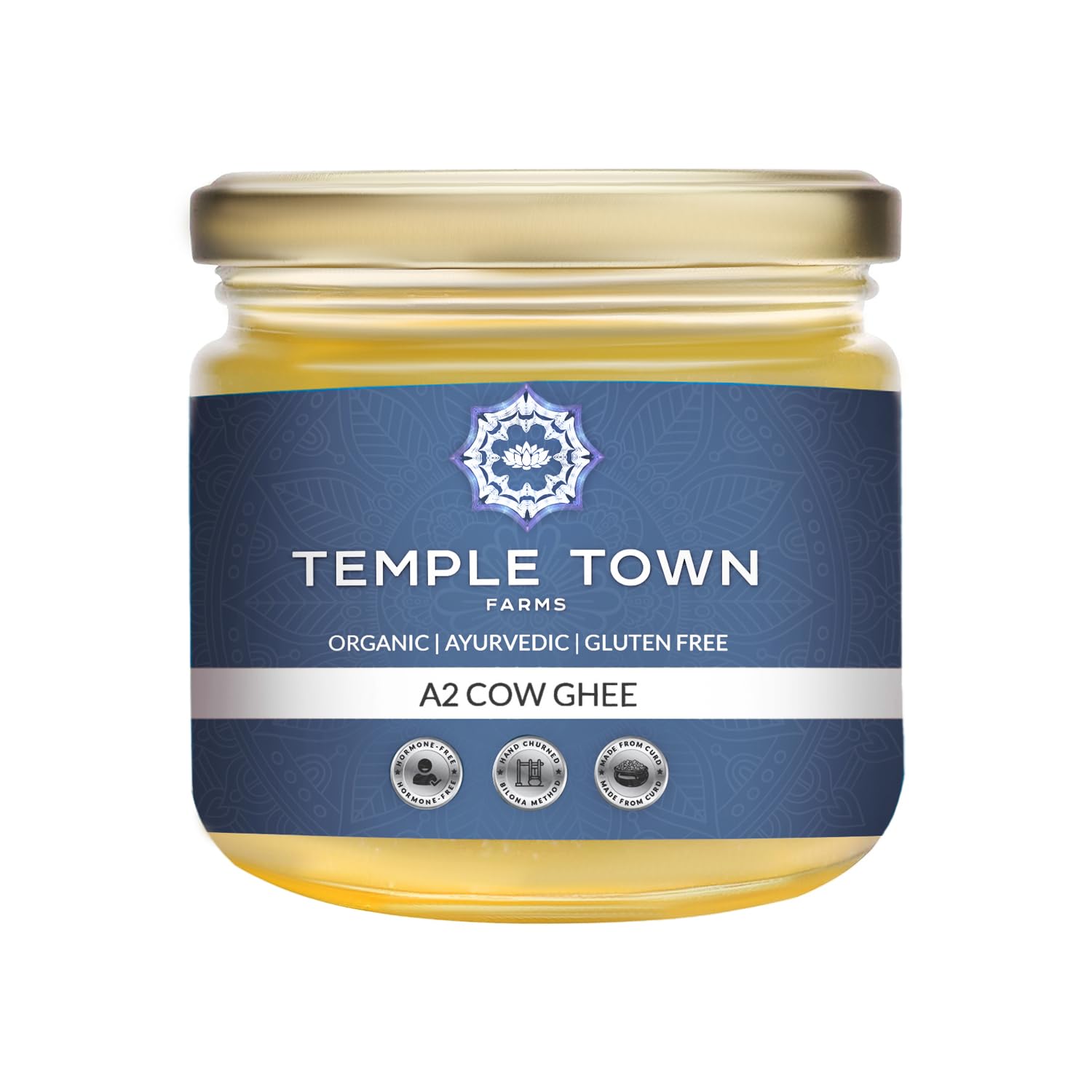 Buy TEMPLE TOWN FARMS Pure Vedic A2 Cow Ghee | Desi Ghee | Gir Pure Cow ...
