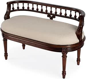 Amazon.com: Butler Specialty Company Hathaway 37" Upholstered Bench ...