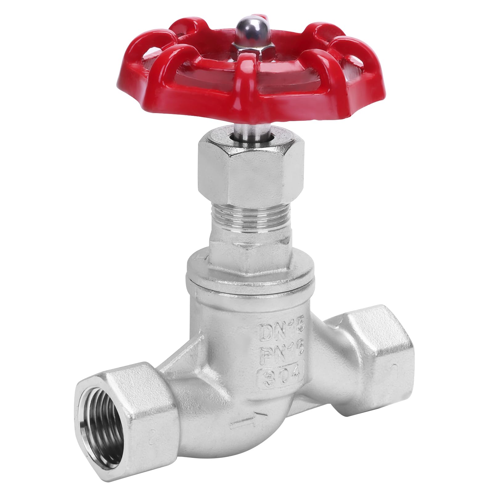 Snapklik.com : Shut Off Globe Valve - 1/2" NPT Female Thread Stainless ...