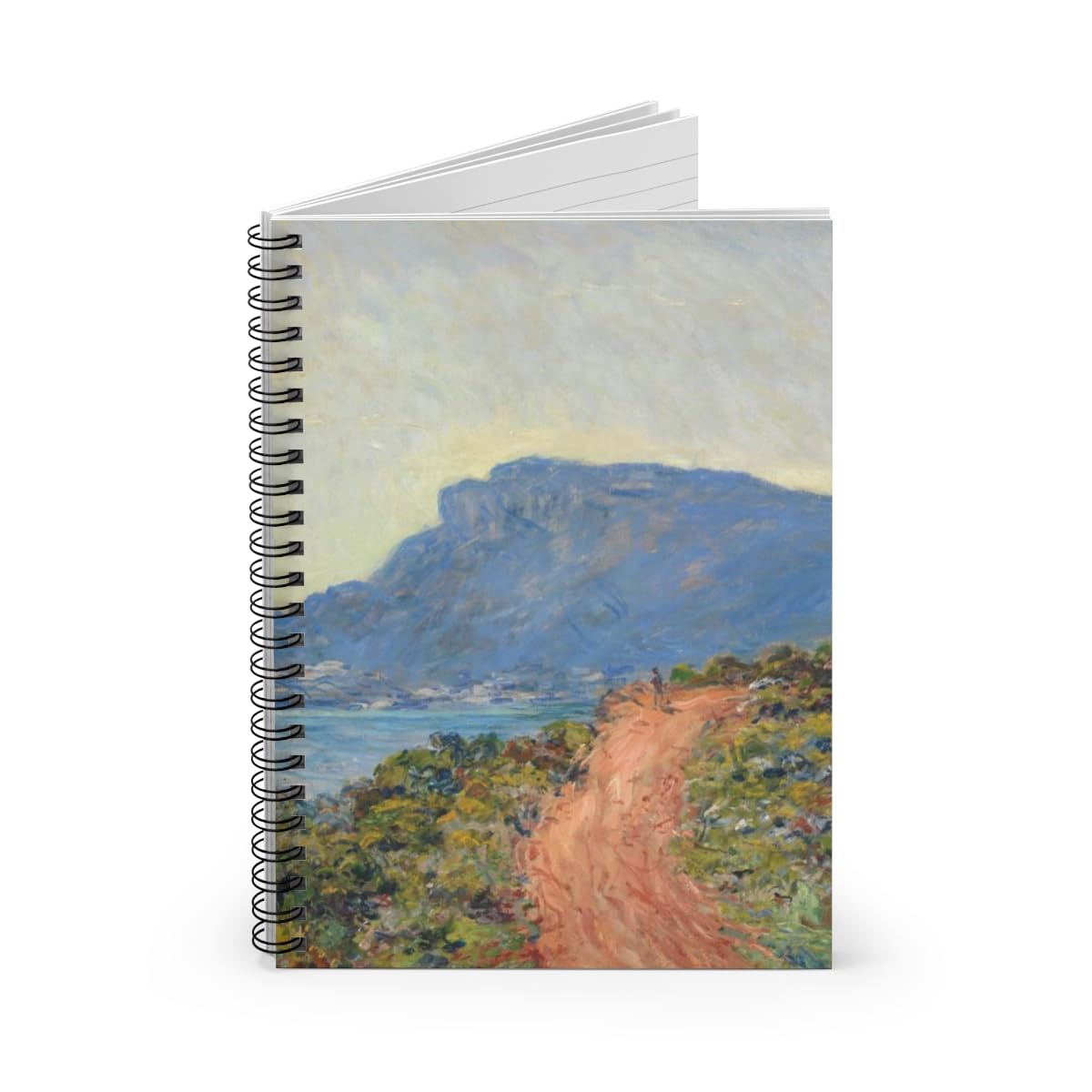 Claude Monet Spiral Notebook, Ruled Line Paper, La Corniche near Monaco ...