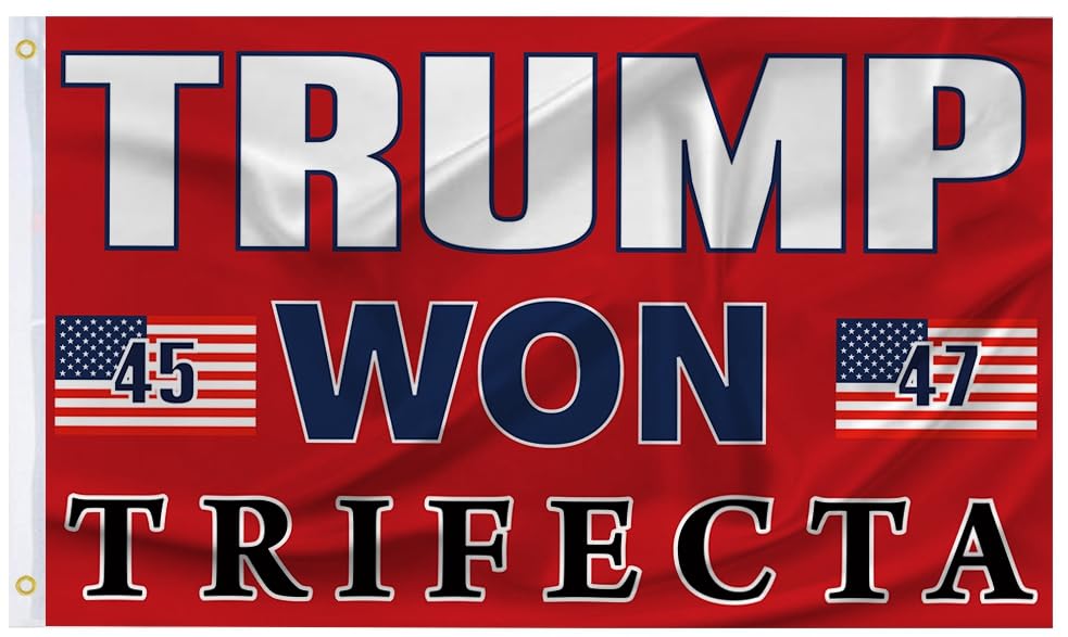 Amazon.com : Trump Won US Presidency 3x5 Ft Banner Flags,Trump’s ...