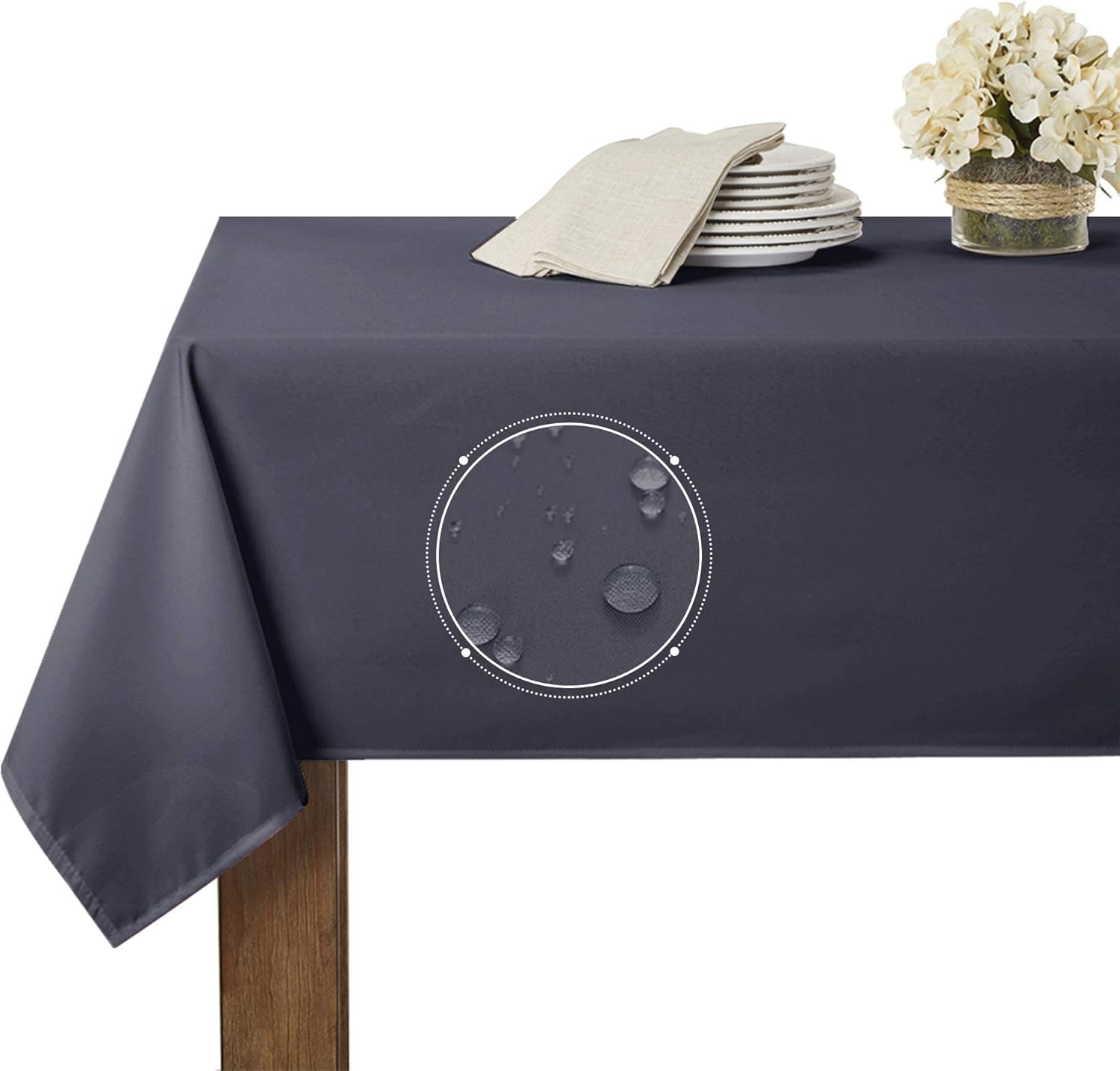 Amazon.com: RYB HOME Waterproof Table Cloth for 6 ft Rectangle ...