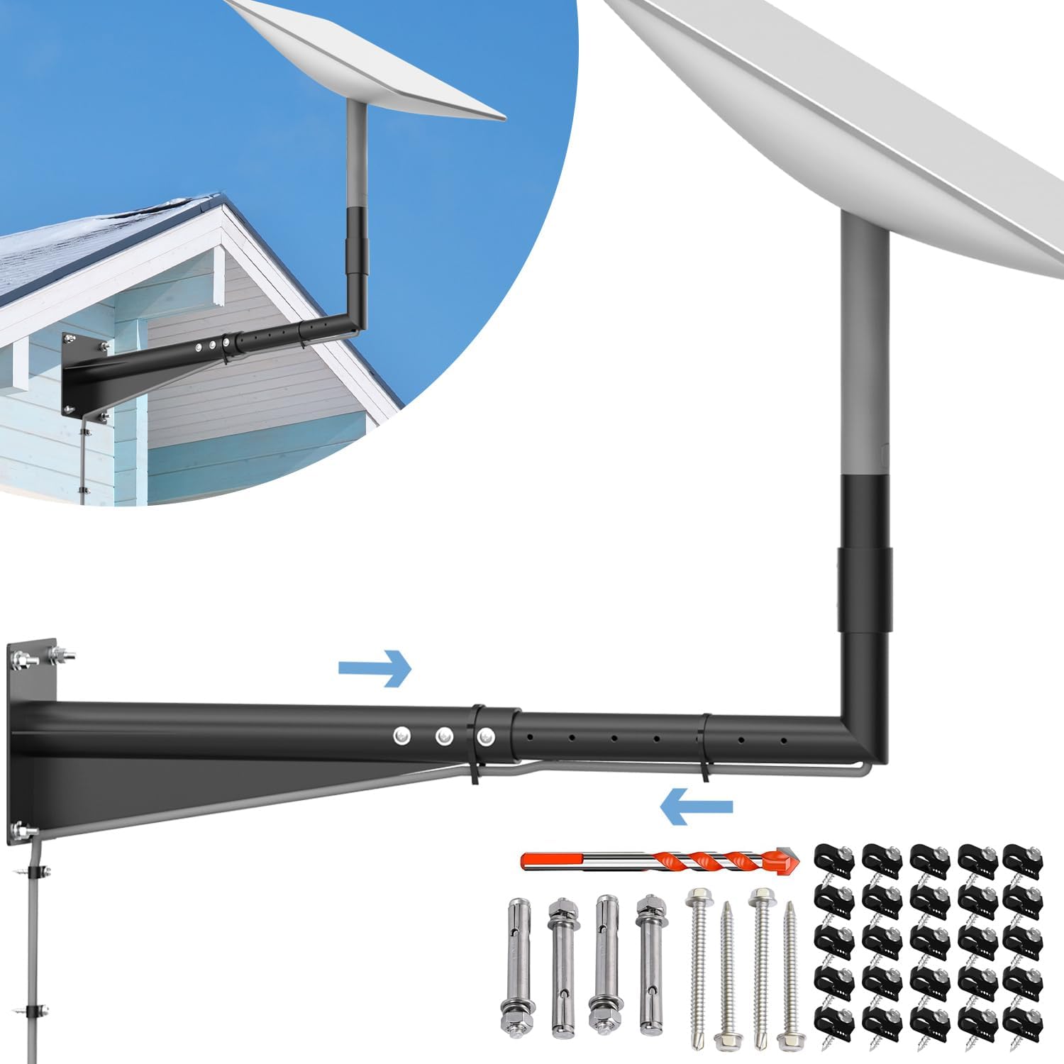 Amazon.com: BUJ 25.6inch Starlink Long Wall Mount, Long Starlink ...