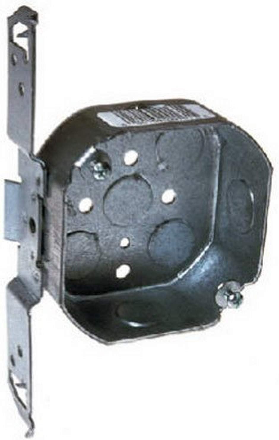 Hubbell-Raco 161 1-1/2-Inch Deep, 1/2-Inch Side Knockouts, Wood/Metal ...