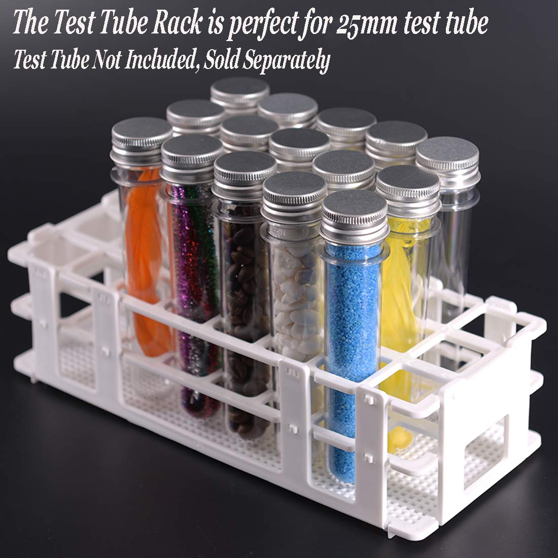 Snapklik.com : Plastic Test Tube Rack - Buytra 2 Pack 24 Holes Lab Test ...