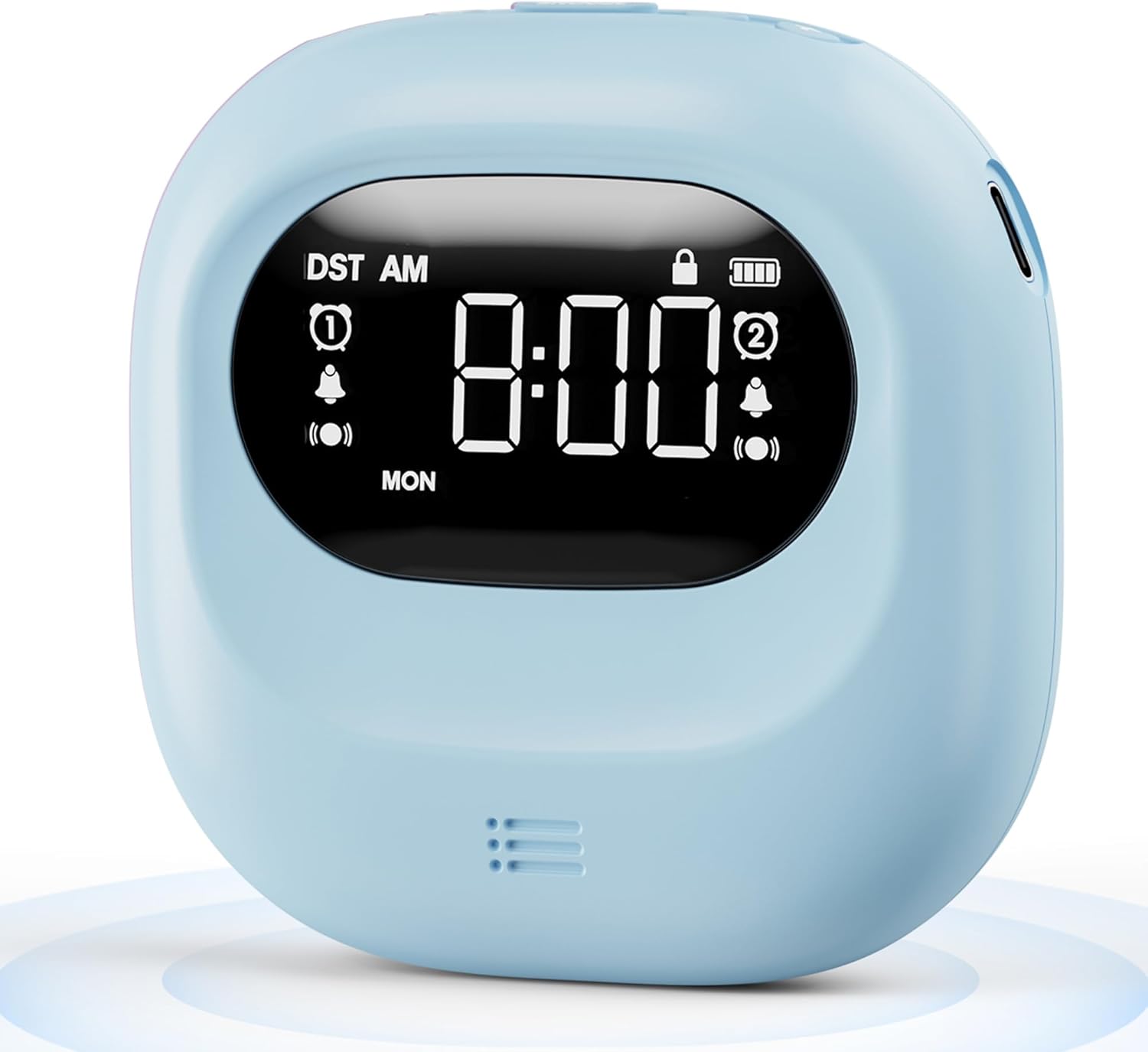 Roxicosly Vibrating Alarm Clocks Under Pillow, Cordless Travel Alarm ...