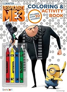 Amazon.com: Despicable Me Bendon 3 Coloring and Activity Book with ...