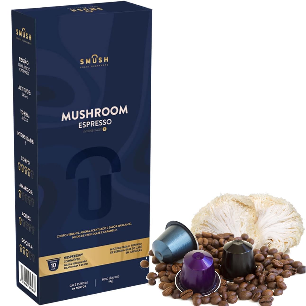 Amazon.com: SMUSH - Mushroom Espresso Pods Compatible with Nespresso ...