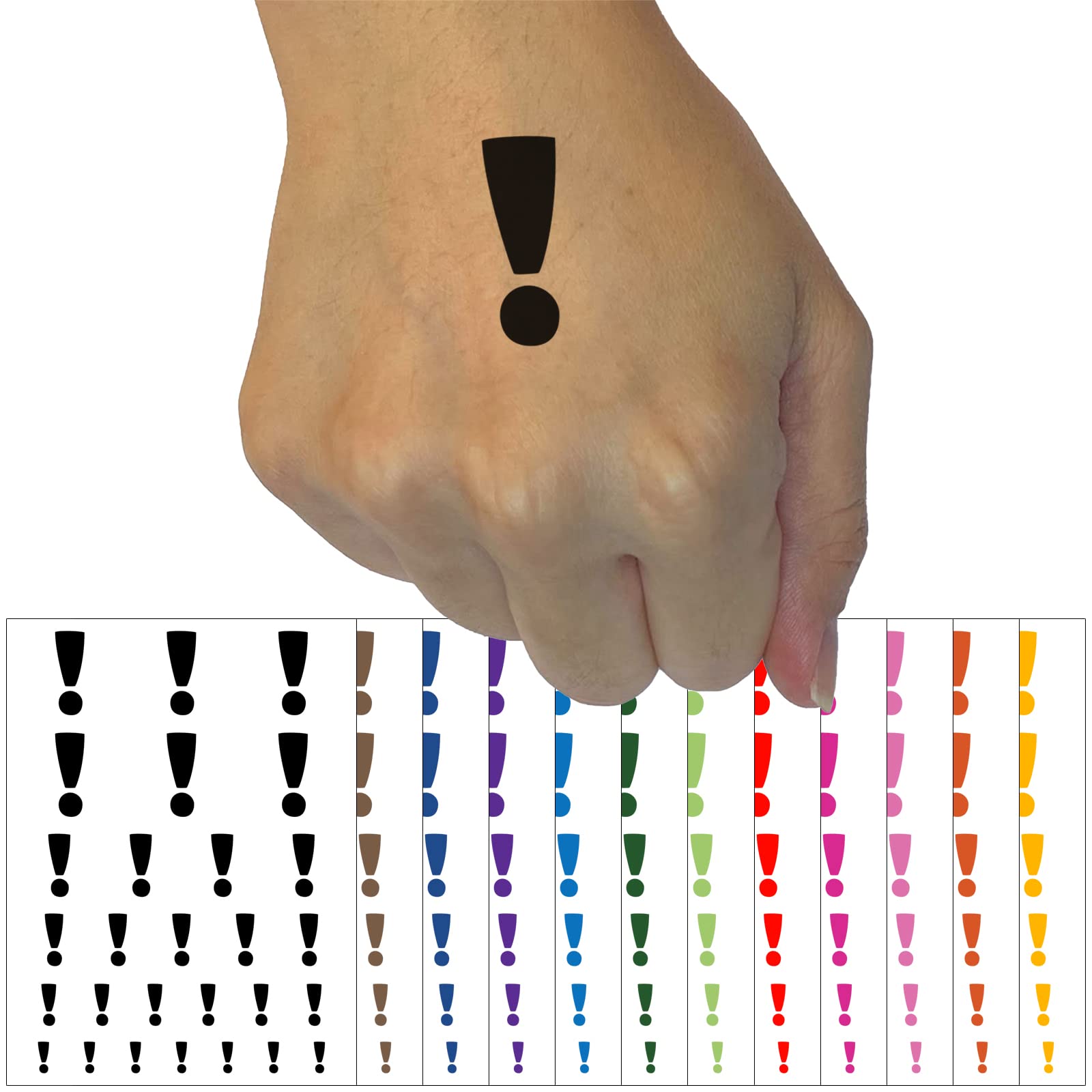 Exclamation Point Tattoo