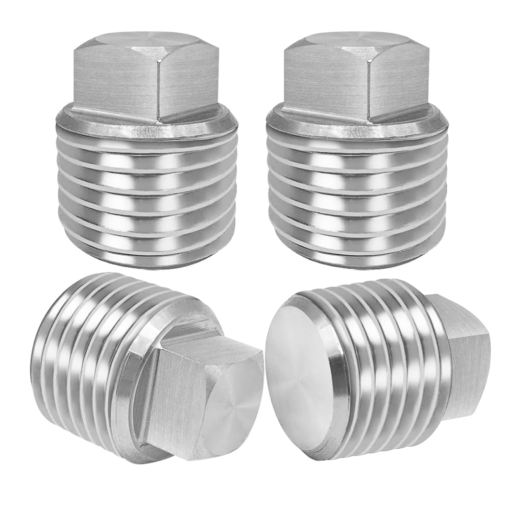 Amazon.com: 316 Stainless Steel 1/2" NPT Boat Plugs,Solid Boat Drain ...