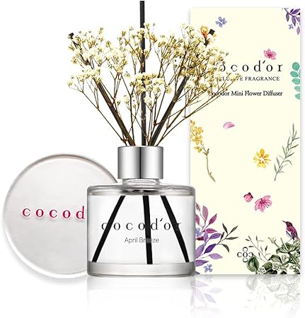 Amazon.com: COCODOR Mini Flower Reed Diffuser / April Breeze / 1.6oz ...
