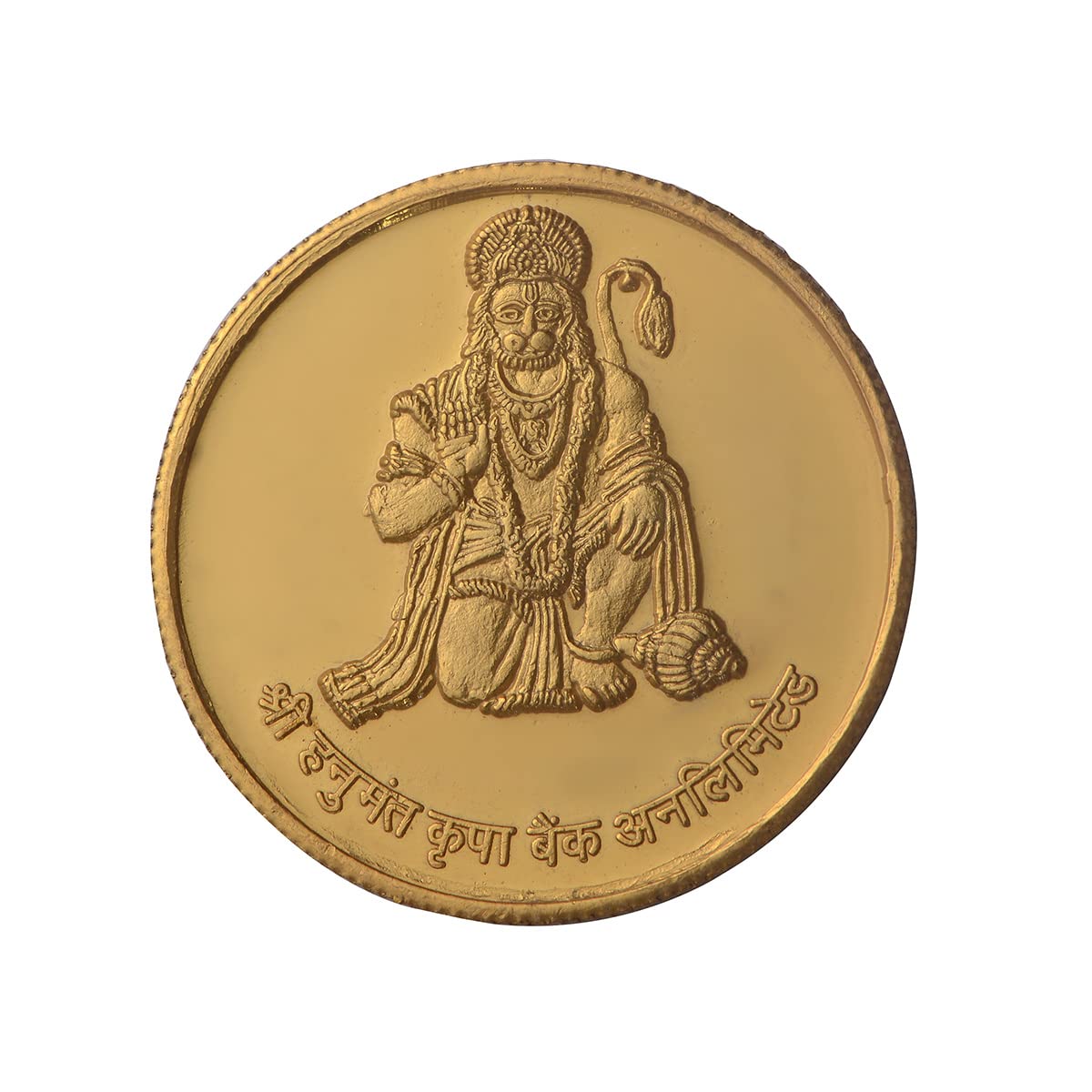 Hanuman Ji Gold Plated Coin (Set of 7) | Bajrang Bali Currency| God's ...