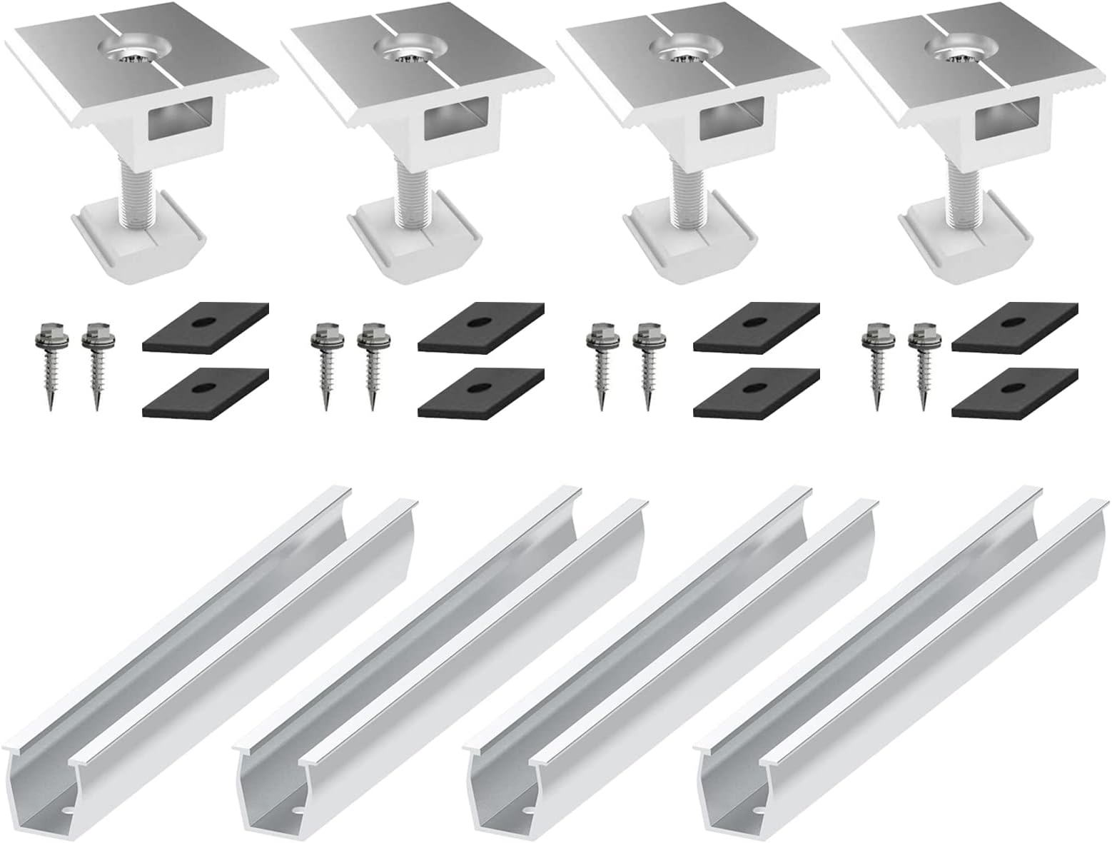 Amazon.com : 10 RL End Clamp MageBracket RL Mouting Kits for R-Panel ...