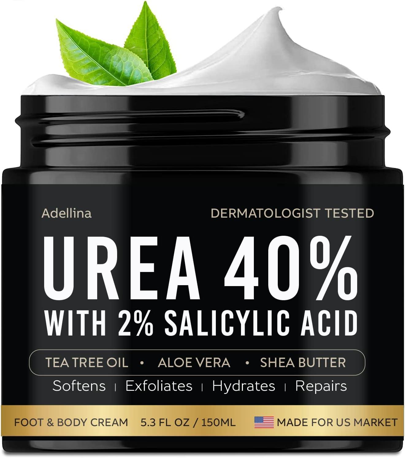Amazon.com : CLEAR 40, 40% Urea Gel, 8 oz w/Tea Tree & Coconut Oil ...