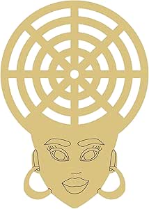 Amazon.com: Mother's Day DIY Wooden Crafts Template Woman Head Wreath Silhouette Template ...