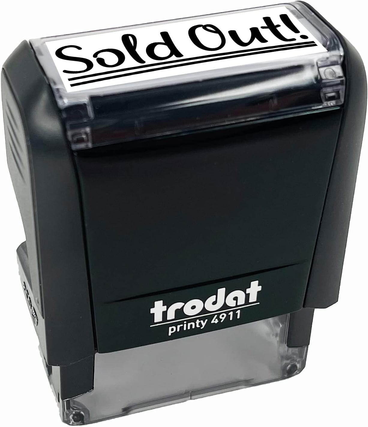 Amazon.com : Sold Out Double Underline Self-Inking Rubber Stamp Ink ...