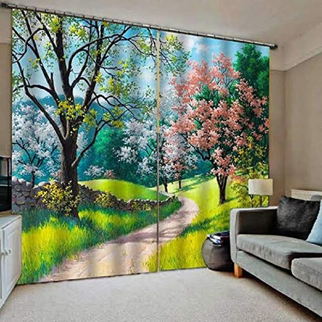 Buy Ocean Drive Polyester Weaved Printed Parda for Long Door Curtain ...