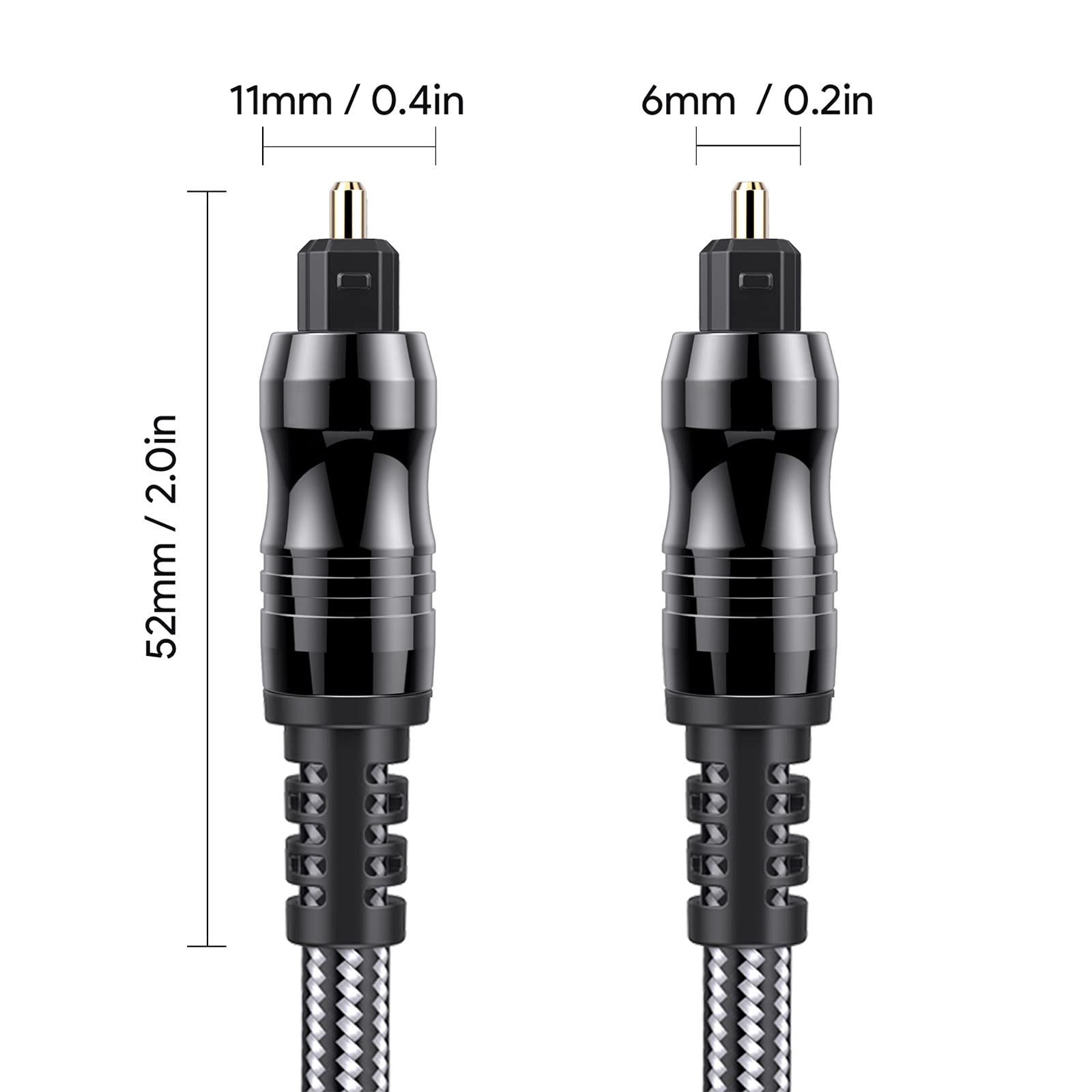 Snapklik.com : Digital Optical Audio Toslink Cable 6FT, S/PDIF Port ...