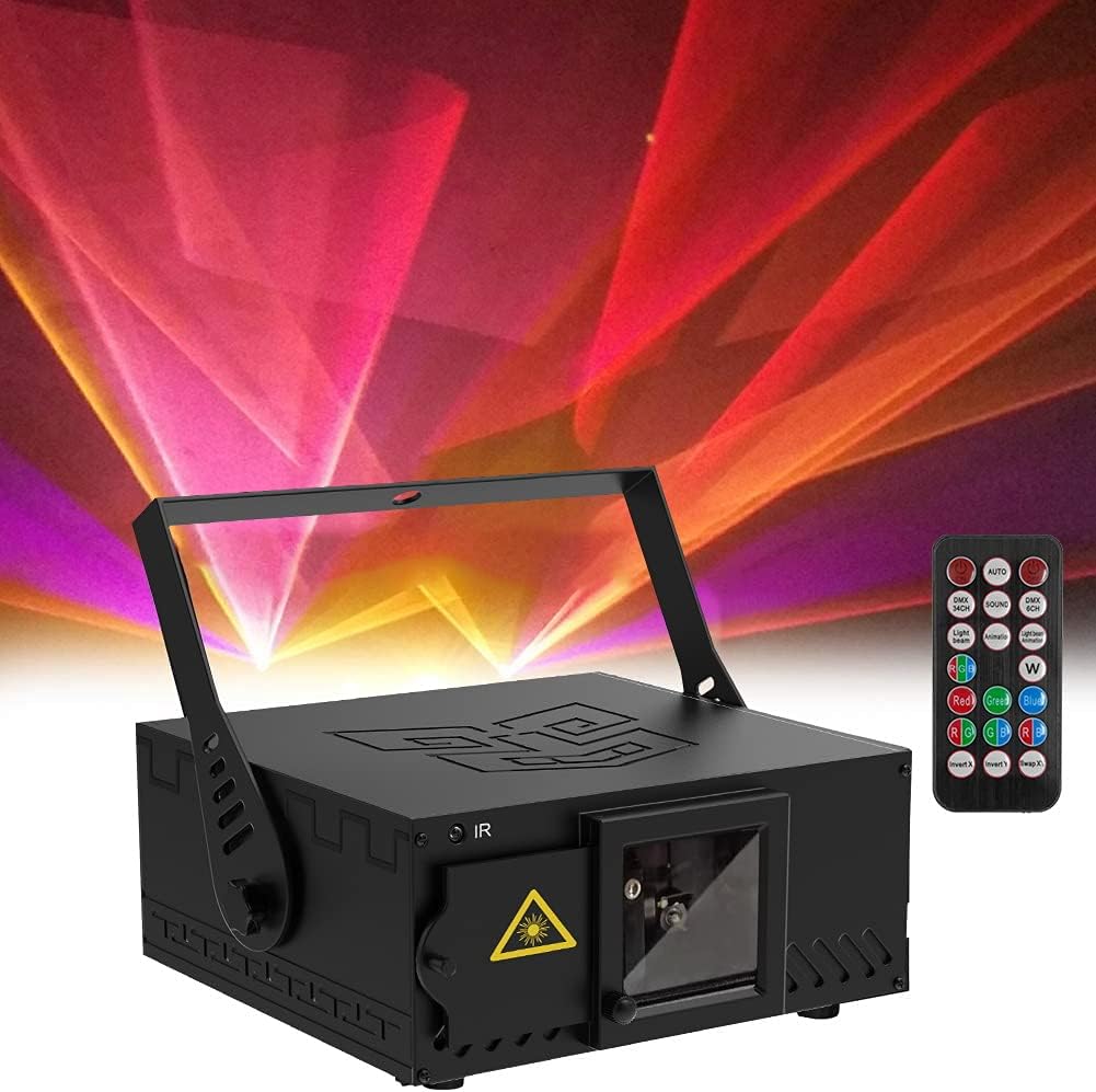 Luces de DJ, U`King 5 efectos de haz activadas por sonido, luces de ...