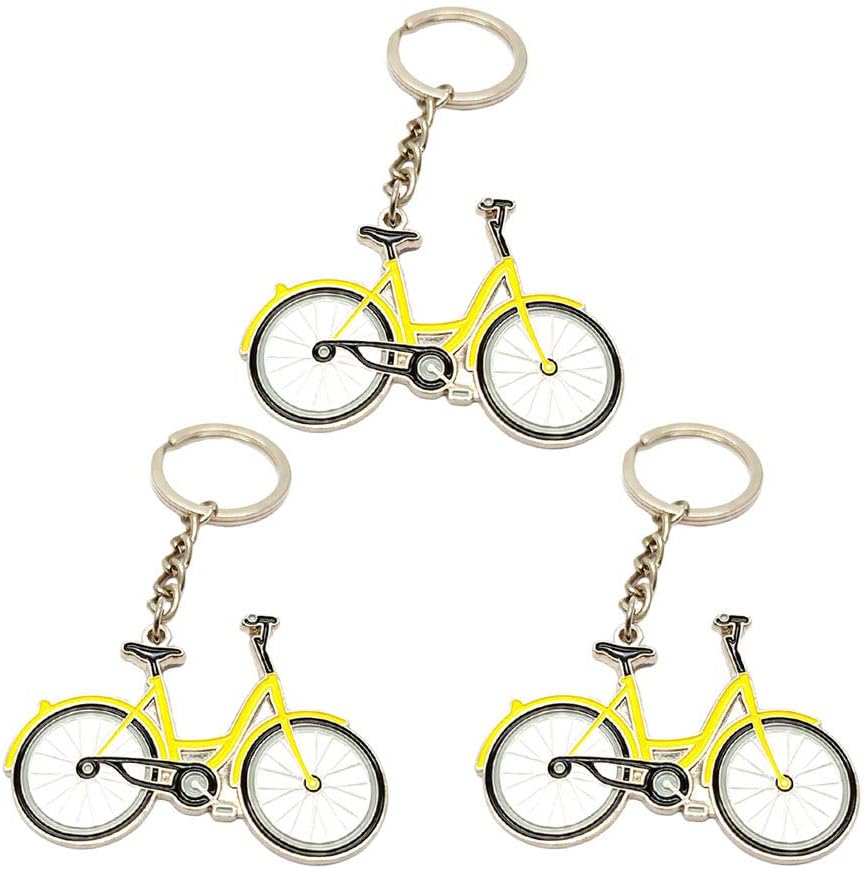 FUNZZY 3 Pcs Bike Keychain Small Bicycle Key Chains Women Men Key ...