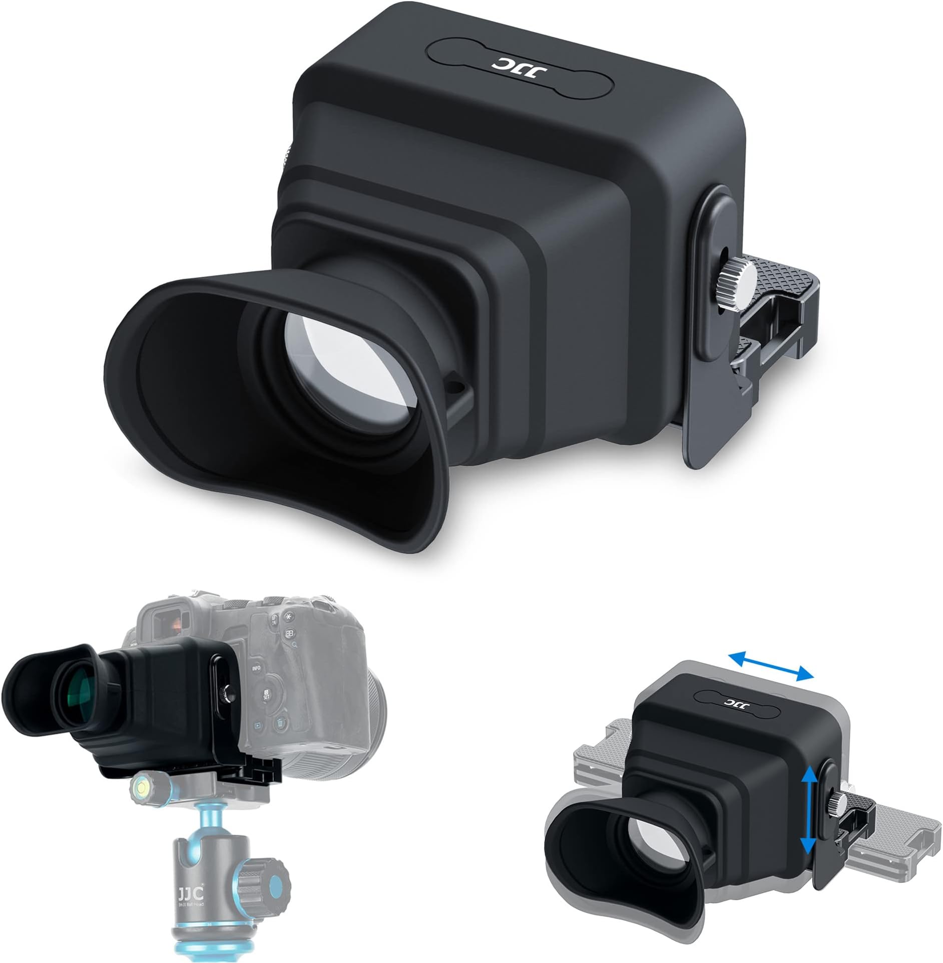 Detachable Camera LCD Viewfinder, Camera Viewfinder 3X Screen Magnifier ...