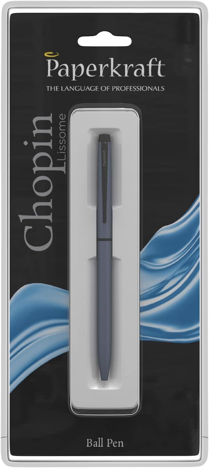 Parker Latitude Matte Black Chrome Trim Ball Pen| Ink Color - Blue ...