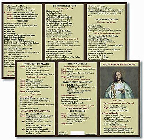 Catholic Mass Prayer and Responses Pocket Card : Amazon.co.uk ...
