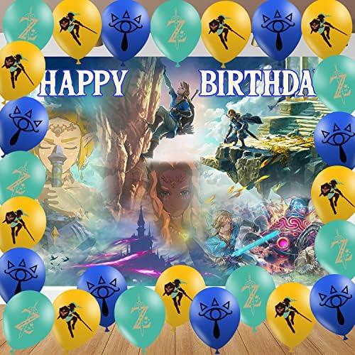 Amazon.com: NURBAL Legend Game Birthday Party Decoration, Zel-da Party ...