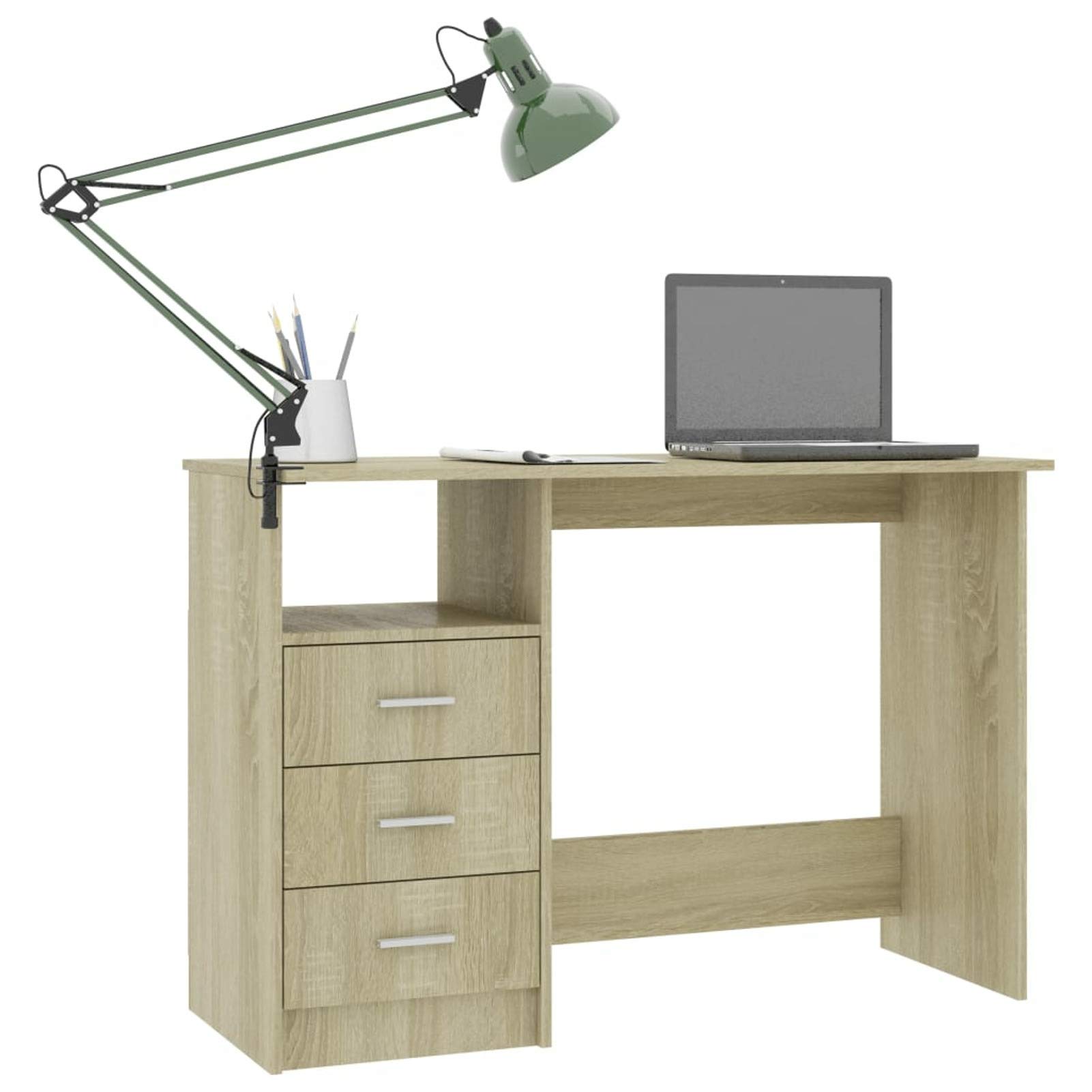 Amazon.com: Tidyard Computer Desk with 3 Storage Drawers and 1 Open ...