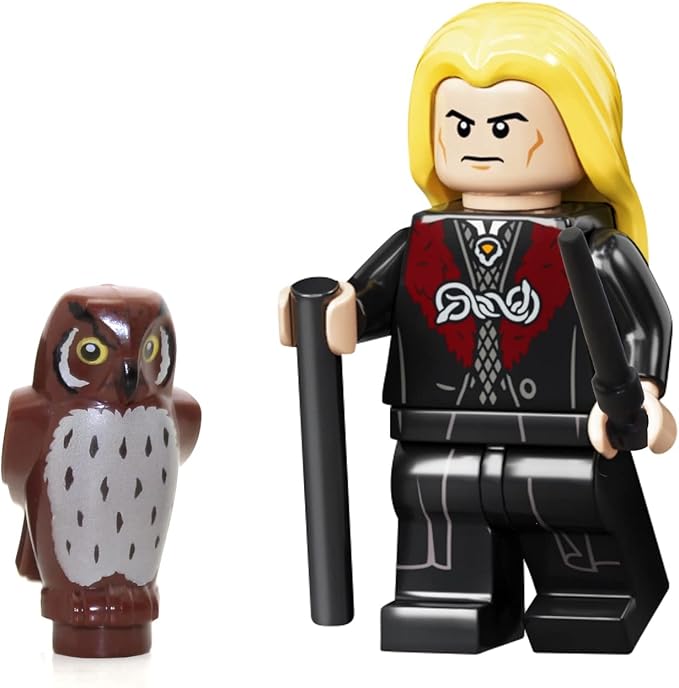 LEGO Harry Potter Minifigure - Lucius Malfoy (with Pigwidgeon Owl, Cane ...