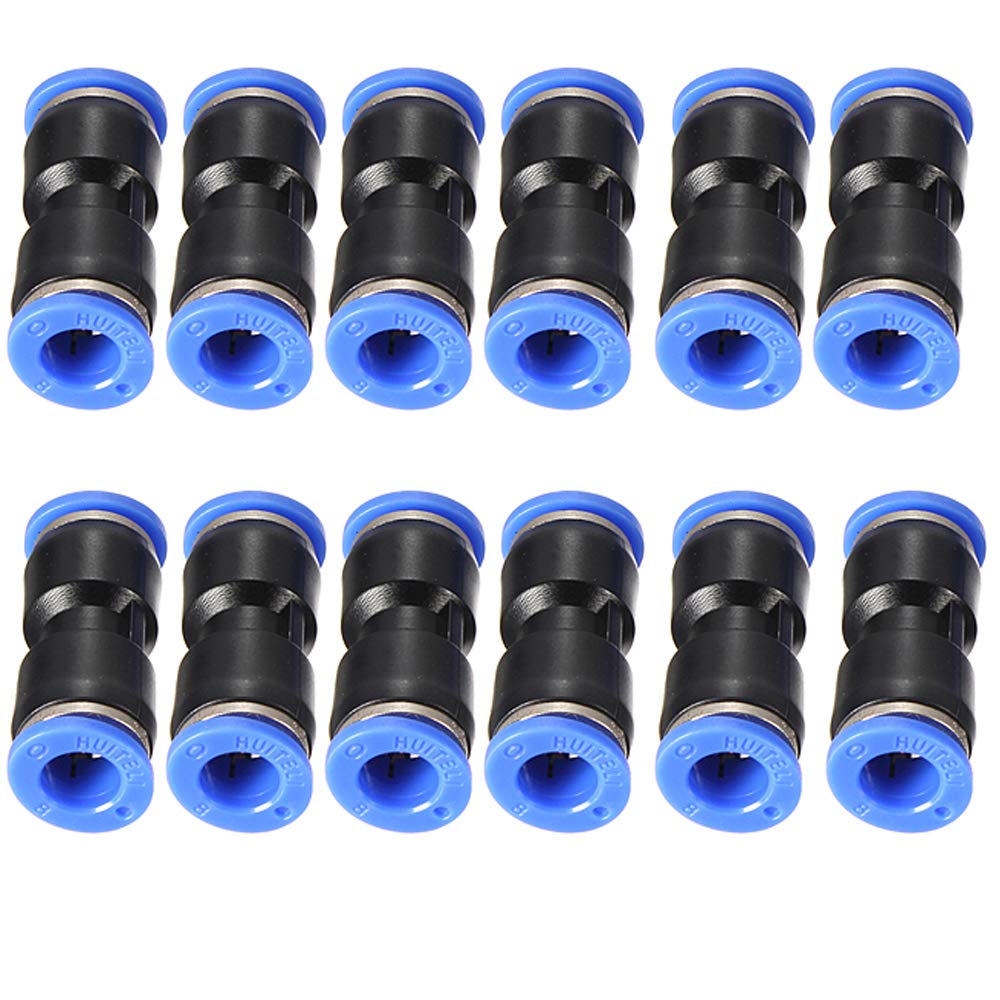 Buy JJDD Air Tool Fittings,12 X Air Piping 8mm to 8mm (5/16) Straight ...