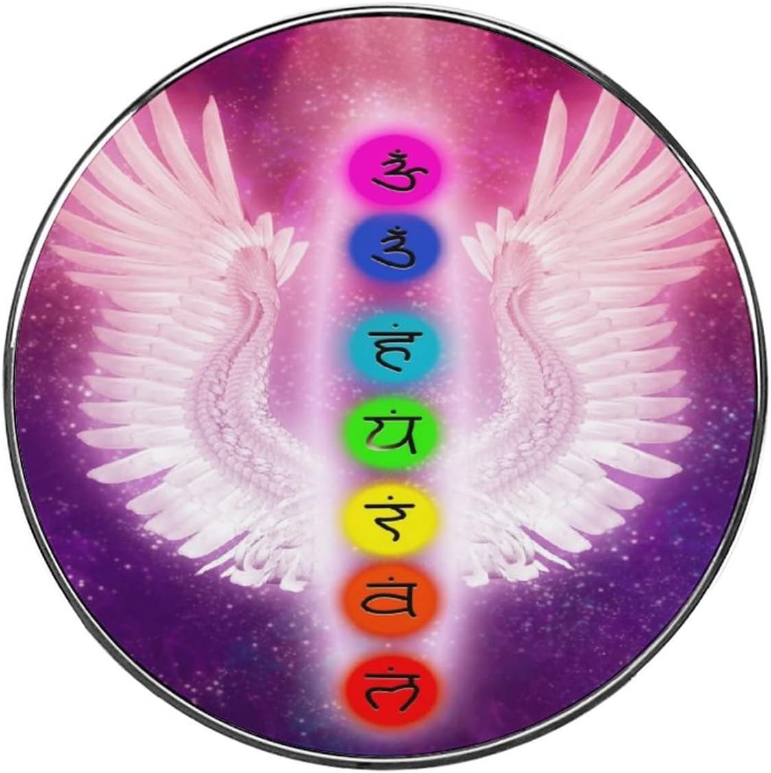 Chakras And Angel Wings Refrigerator Magnets - Funny Magnets For Fridge ...