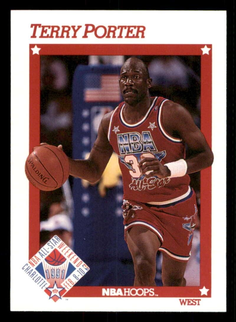 Amazon.com: Basketball NBA 1991-92 Hoops #269 Terry Porter AS NM ...